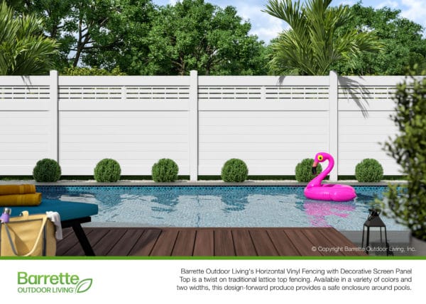 Horizontal Vinyl Fencing Debuts with Barrette Outdoor Living in 2022