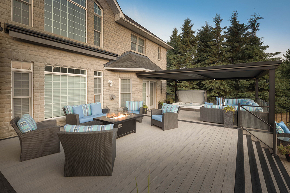 Test Plan: Distributor samples unique new decking on his own home